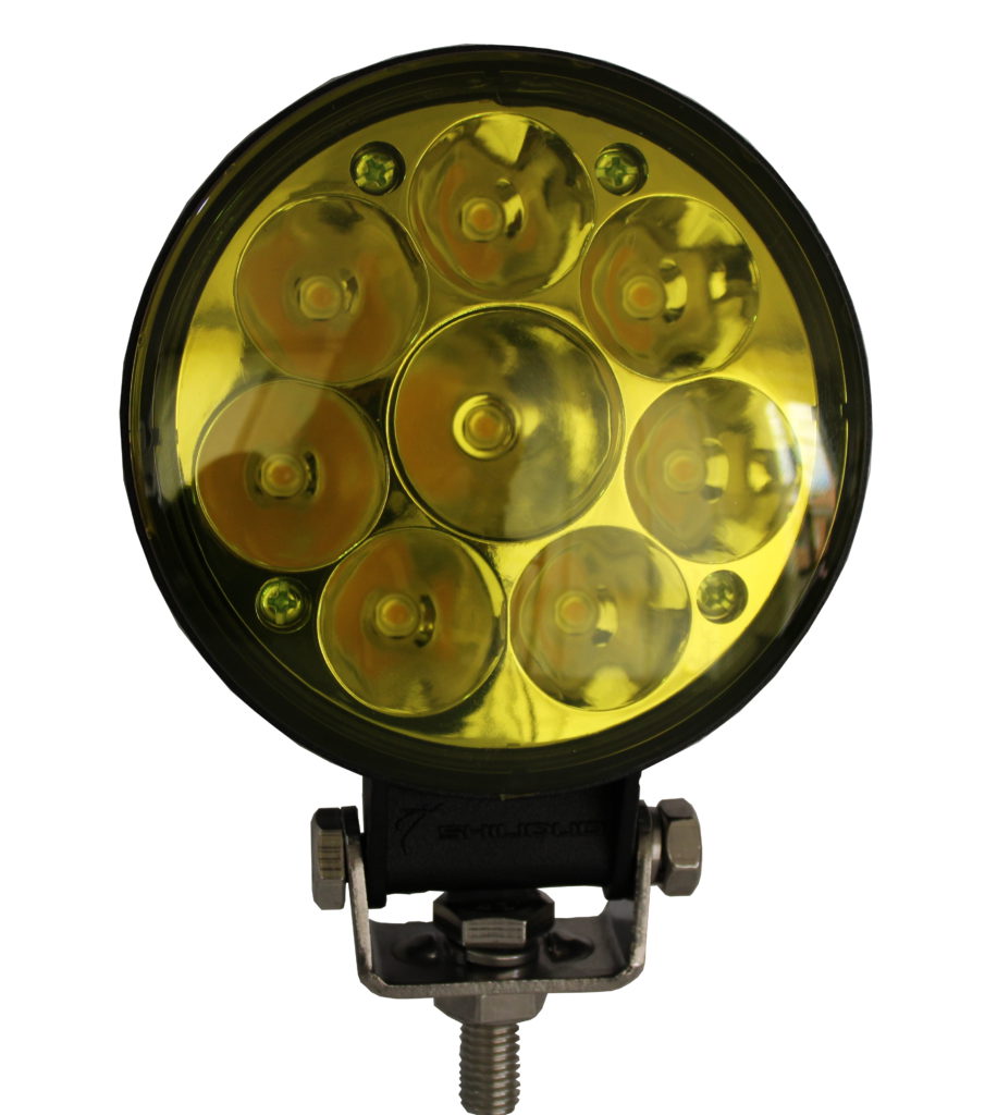 EXPLORADORA REDONDA AMARILLA 4" 8 LED 24W 12-36V - TRIMON - Lujos y ...